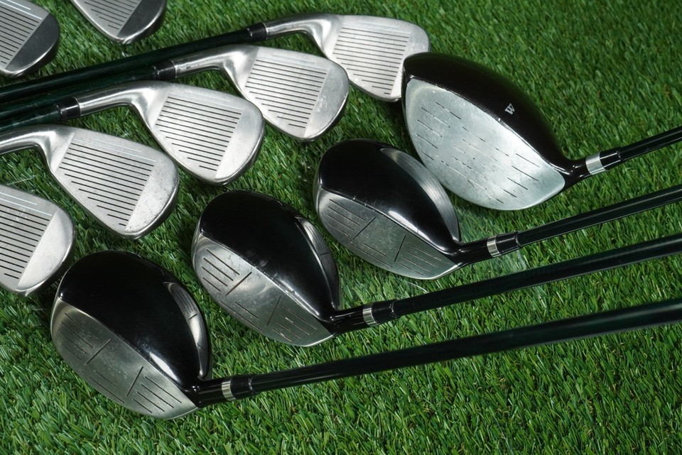 WARRIOR GOLF CUSTOM 13pc. MENS GOLF SET 3-PW,1W,3W,5W,7W, SOFT STROKE ...