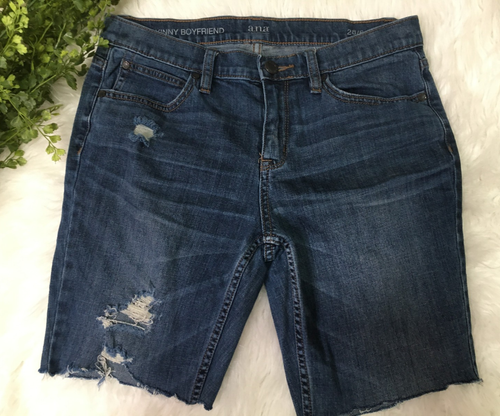 ana Shorts Women's 28/6 Cutoff Frayed Skinny Boyfiend Blue Jean Denim ...