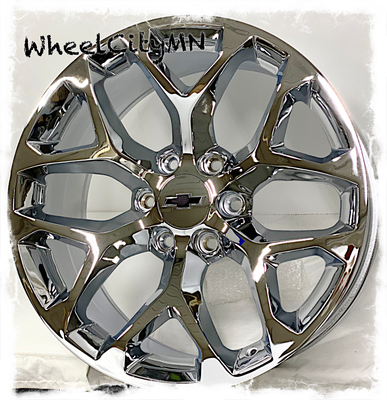 22 x9" chrome OE replica 5668 wheels fits Chevy Tahoe Suburban ...