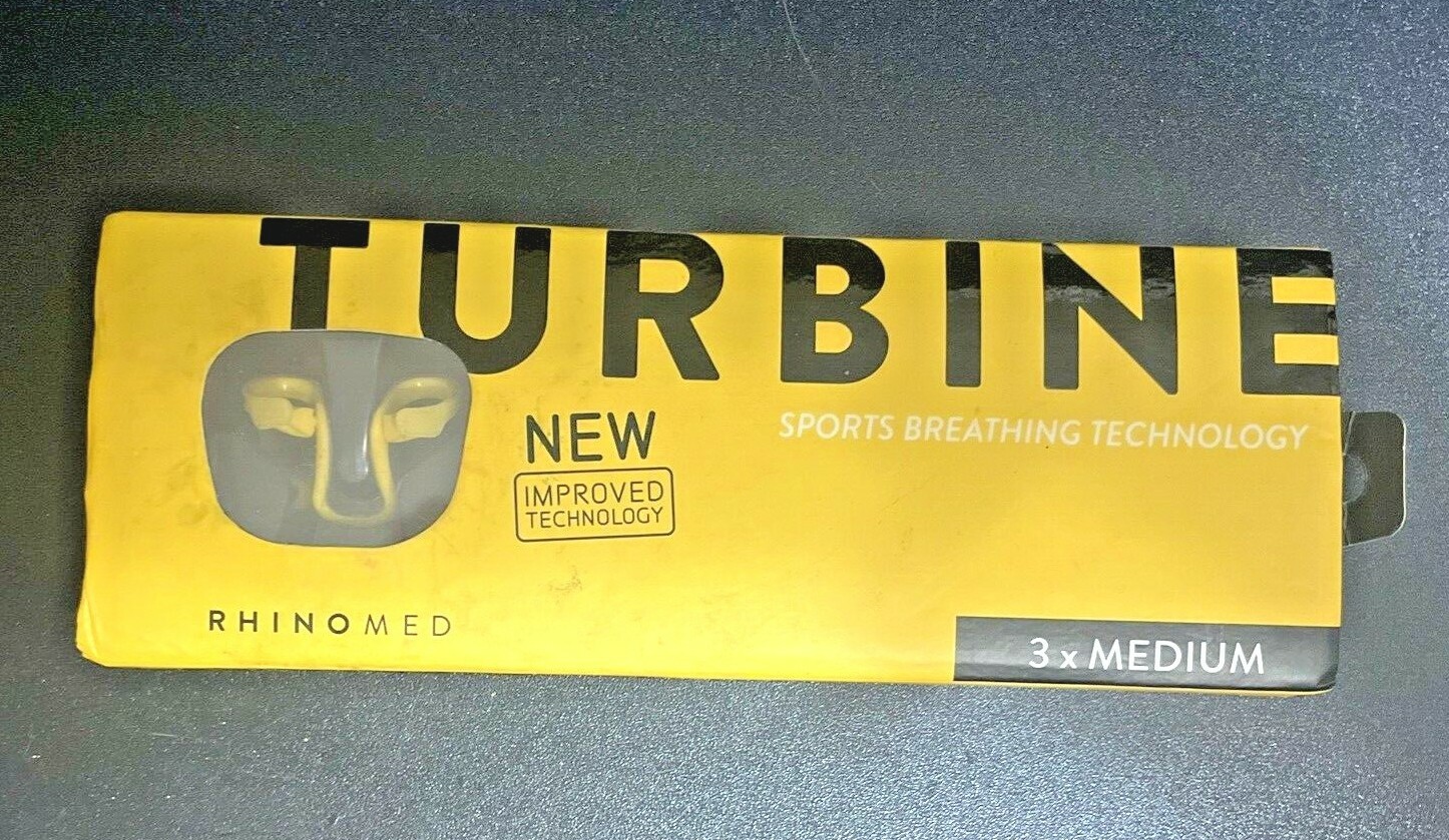 Rhinomed Turbine Nasal Dilator for Athletic Breathing Yellow 3x Medium ...