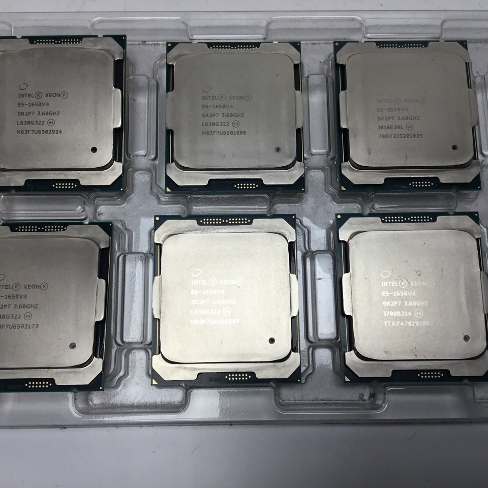 Intel Xeon E5-1650 V4 3.60GHz Base 4.0GHz Turbo SR2P7 Processor Tested ...
