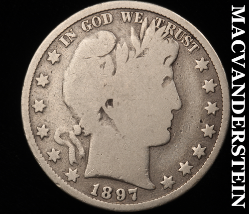 1897 Barber Half Dollar - Scarce Better Date No Reserve #Y8965 | eBay