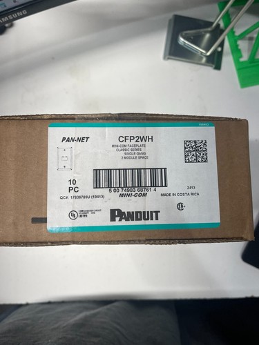 Panduit CFP2WH 1-Gang 2-Port Faceplate, White (10 PACK) | eBay