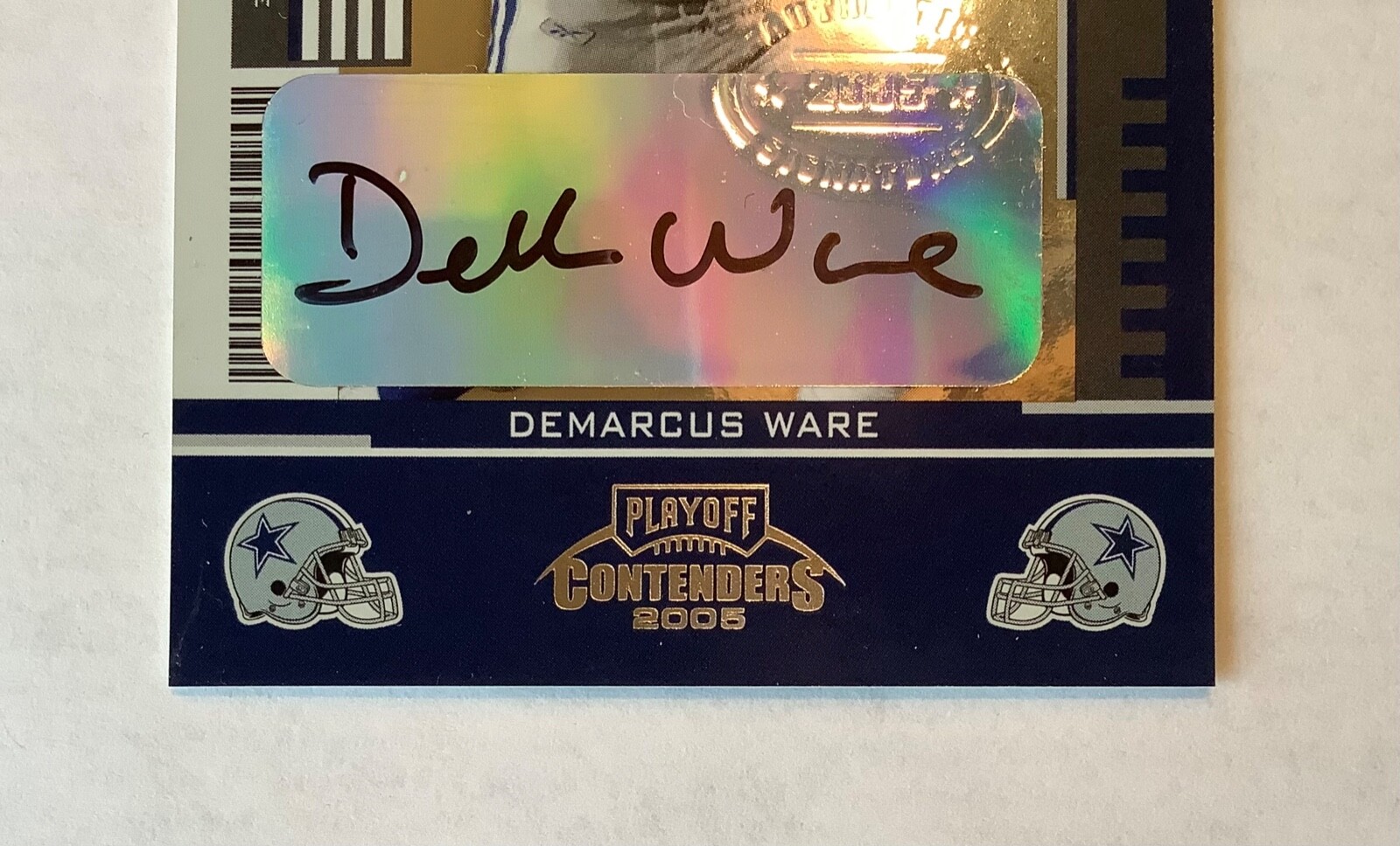 DEMARCUS WARE 2005 Playoff Contenders Rookie Ticket Auto Cowboys ...
