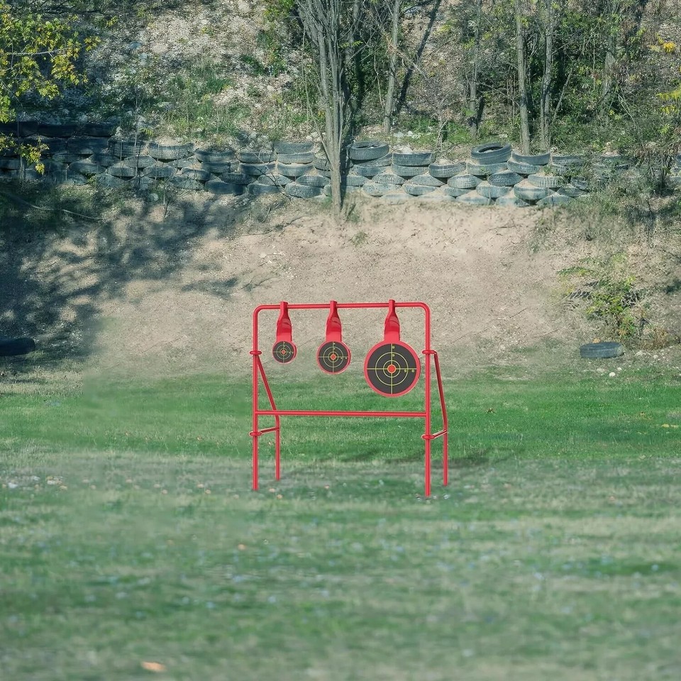 Durable Spinning Shooting Targets - Foldable Steel Design for .22 ...