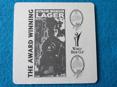 Rare Beer Coaster ~ STEAMWORKS Brewing Co Steam Engine Lager ~ Durango ...