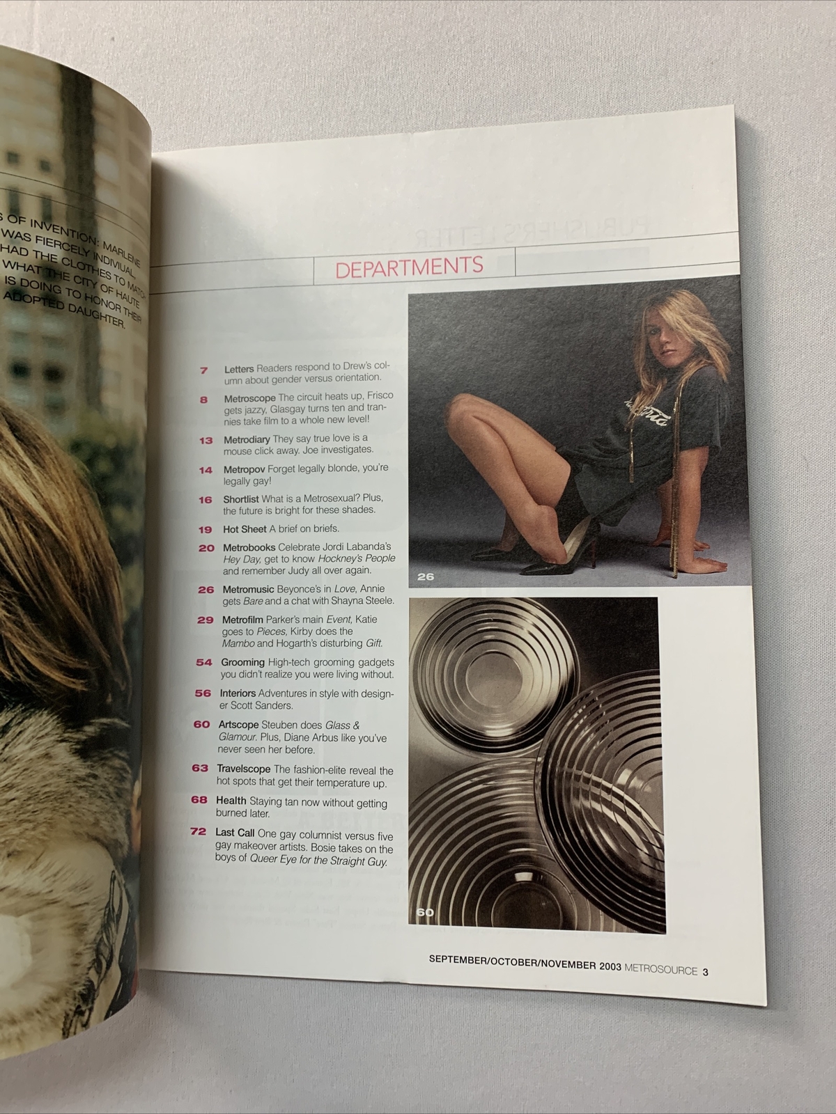 Metro Source Magazine Fall 2003 - Parker Rosey, Marlene Dietrich | eBay ...