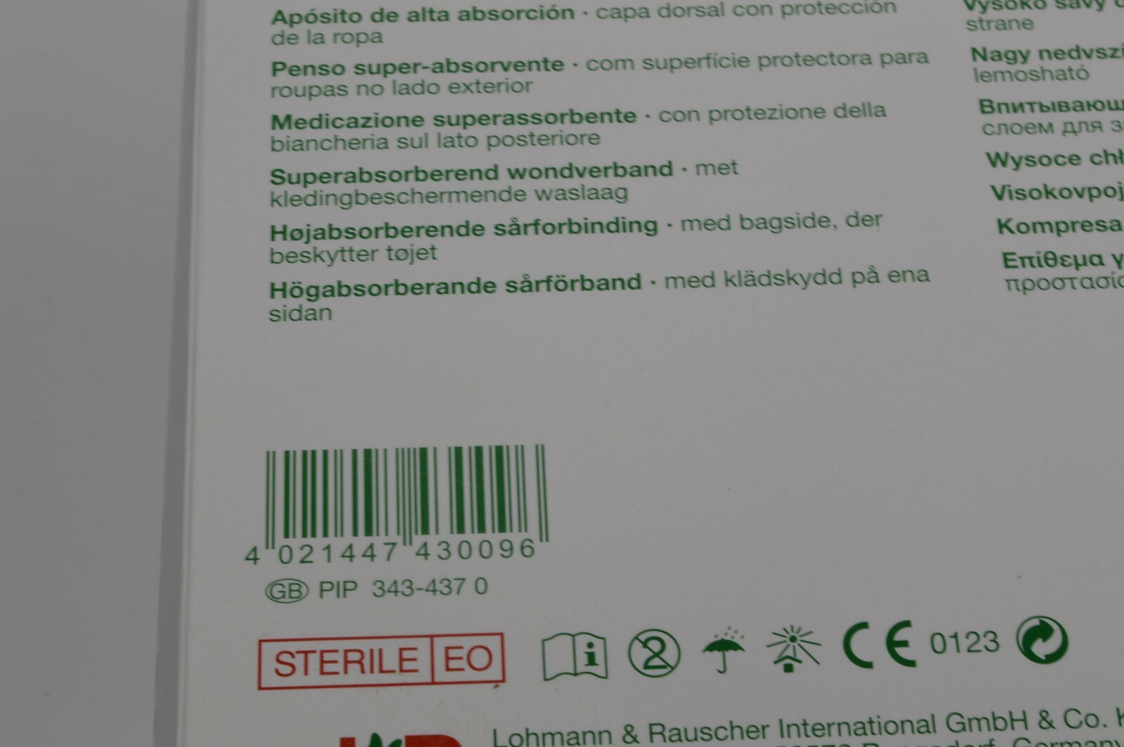Lot of 5 Boxes Flivasorb 10 x 10 cm SUPER-ABSORBANT Wound Dressings ...