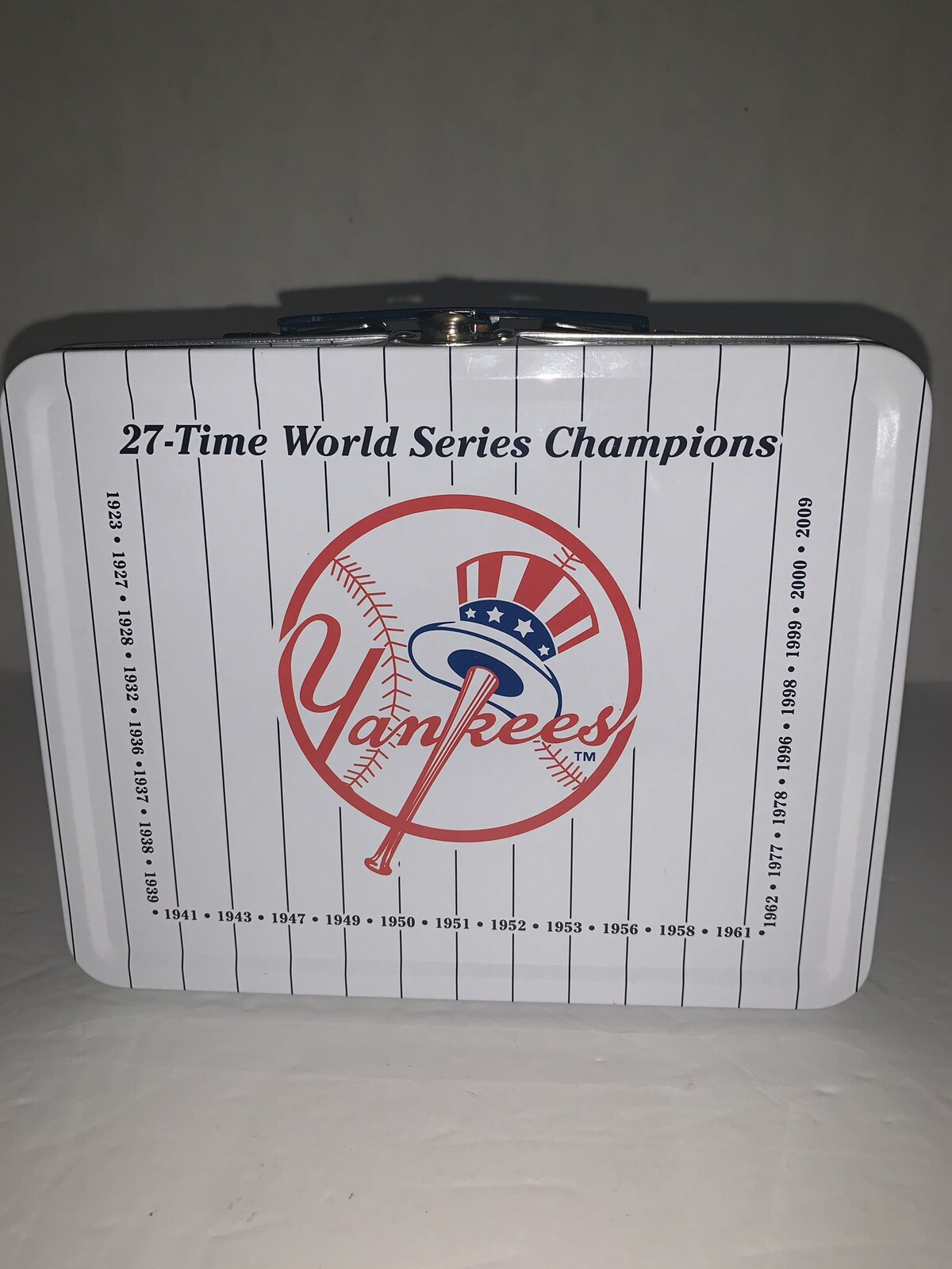 New York Yankees 27 Time World Champions collectible Lunch Box Gently ...