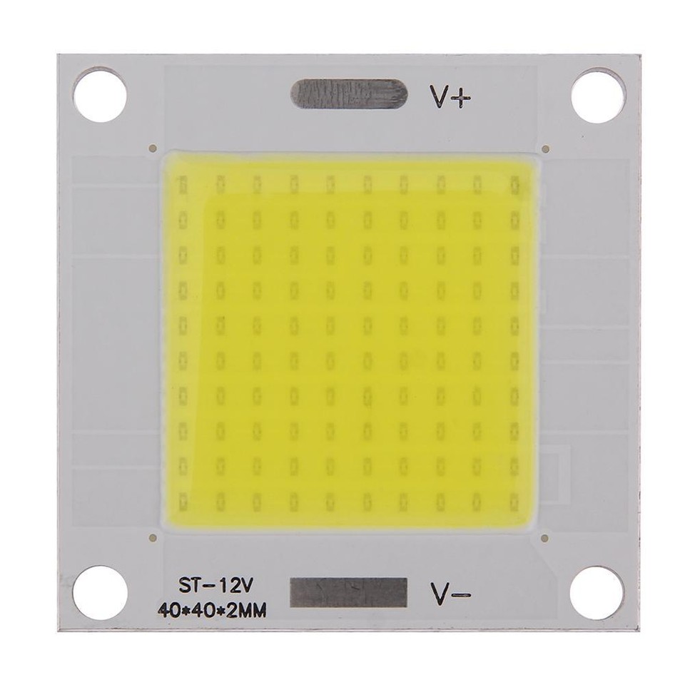 DC 12-14V 50W COB LED Integrated Chip 40x40mm Square Light Panels Lamp ...