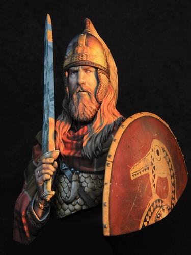 1/10 Scale Viking Warrior Bust Resin Model Kit Historical Figure ...