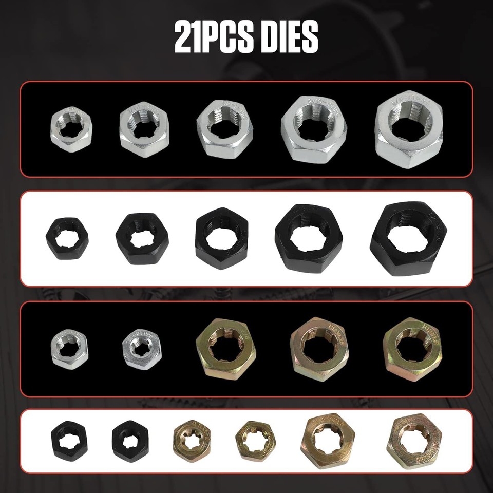 42PCS Thread Repair Kit Thread Chaser Set in UNC, UNF Thread Restorer ...