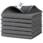 Waffle Pattern Cleaning Cloths, Reusable Absorbent Microfiber Cleaning ...