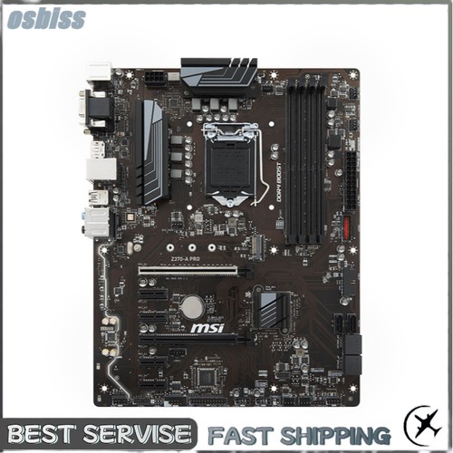 Motherboard Usb3.1 Hdmi Dvi M.2 Sata 3.0 Ddr4 MSI Z370-A PRO LGA1151 ...
