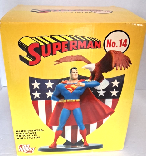 NEW 2006 SUPERMAN #14 MINI STATUE WITH SHIELD EAGLE JAMES SHOOP BOWEN ...