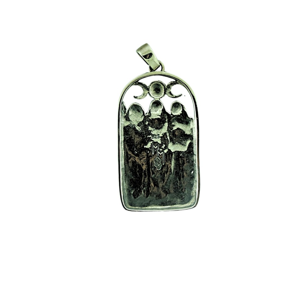 Peter Stone Silver Triple Goddess Wiccan Lunar Pendant | eBay