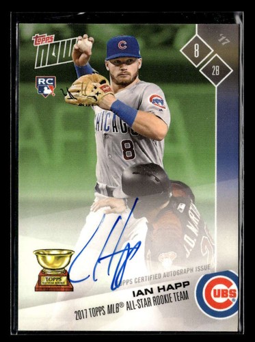 2017 Topps Now Ian Happ Off Season Rookie Autograph Auto Chicago Cubs ...