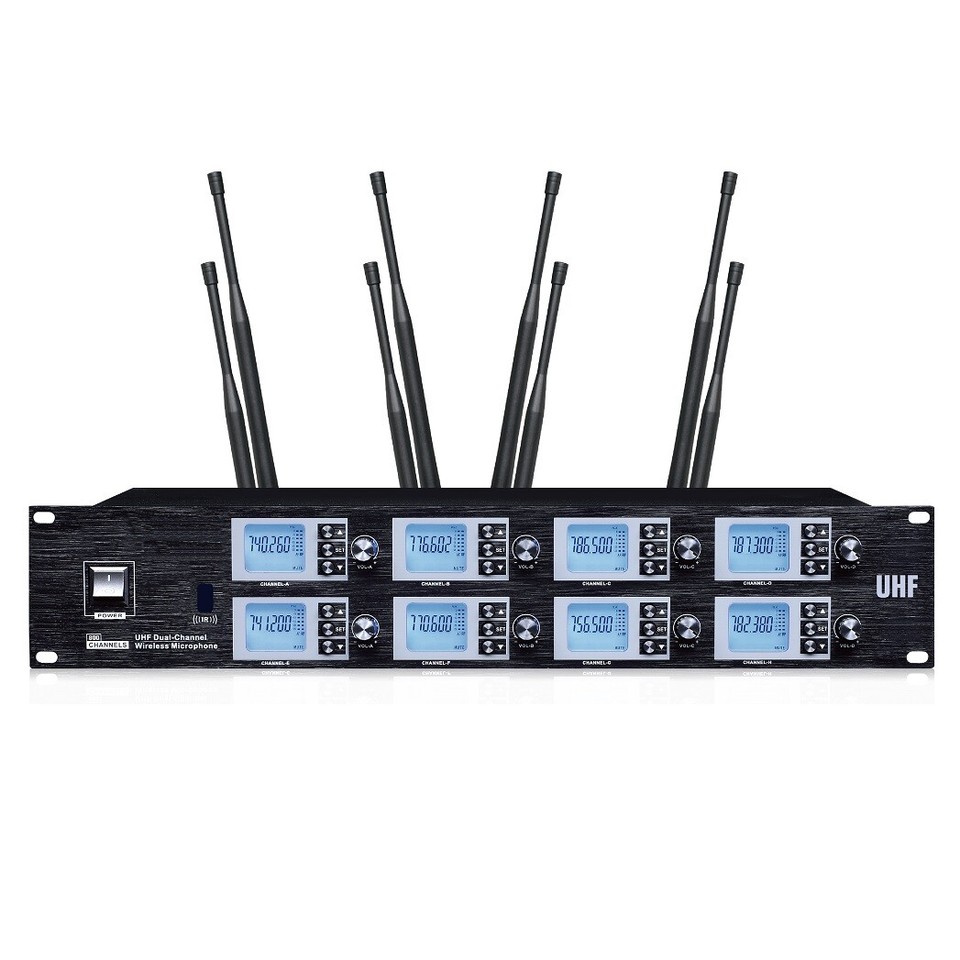 uhf Wireless Microphones System 8 handheld 8 Channel mic, For Shure ...