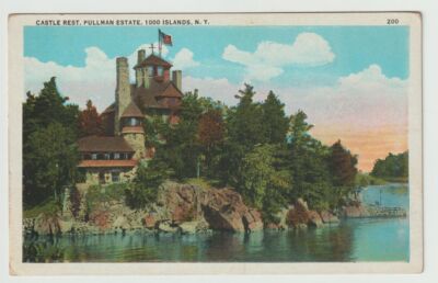 Unused Postcard Castle Rest Pullman Estate 1000 Islands New York NY | eBay