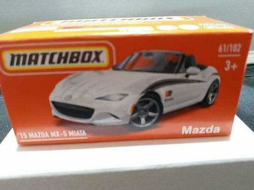 2022 Matchbox Power Grabs '15 Mazda MX-5 Miata Boxed White Diecast New ...