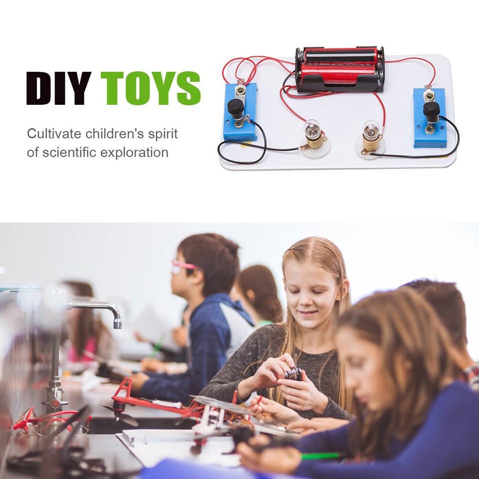 DIY Handmade Electric Circuit Model Educational Toys STEM Kit for Kids ...