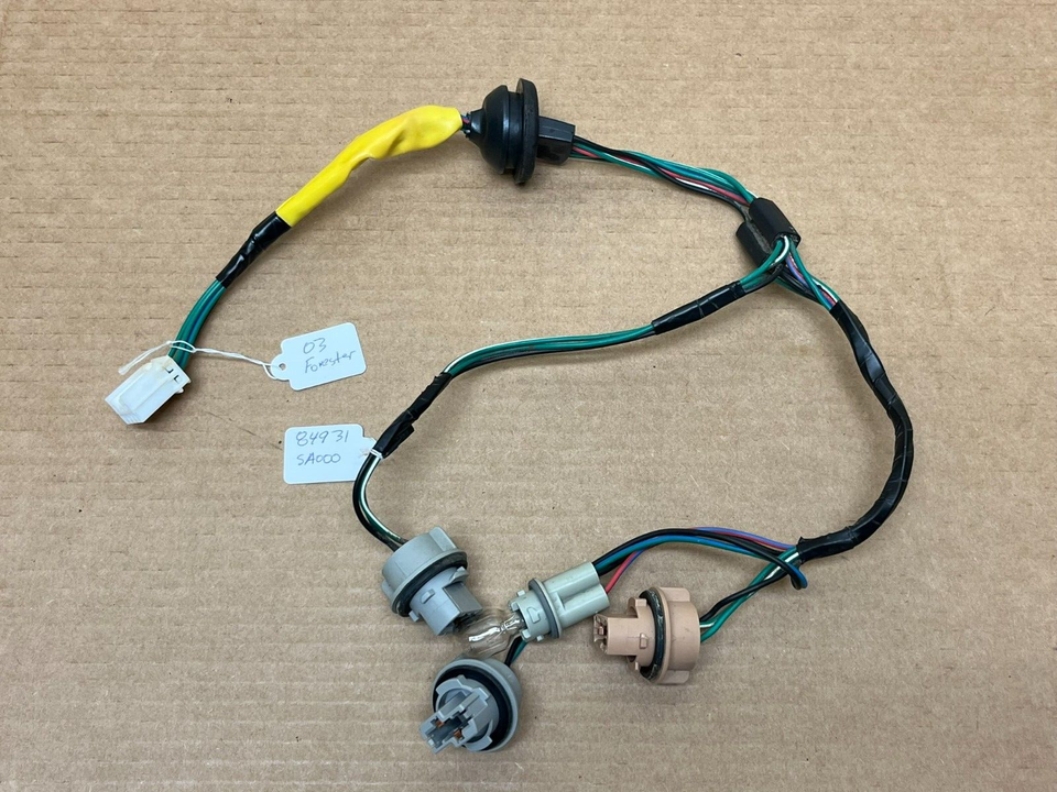 03 04 05 Subaru Forester R/L Rear Taillight Wire Harness Assy ...