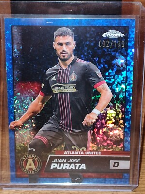 2023 JUAN JOSE PURATA TOPPS CHROME MLS #51 BLUE MINI-DIAMOND #92/199 ...