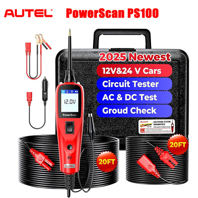 12V/24V Autel PowerScan PS100 Circuit Tester Electrical Diagnostic ...