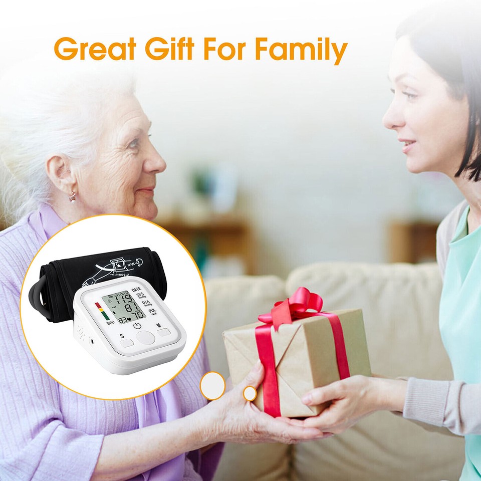 Automatic Digital Blood Pressure Monitor Upper Arm Machine Pulse Meter ...