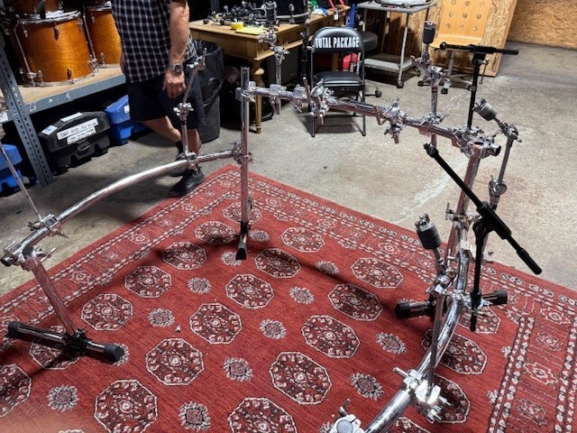 Gibraltar Drum Rack Parts Lot ~ Clamps, Peddle, Tubes | eBay