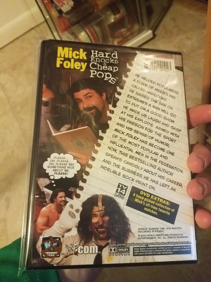 WWF WWE "Mick Foley Hard Knocks & Cheap Pops " Signed DVD | eBay