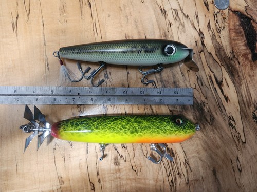 Two large 8 inches topwater fishing lures | eBay