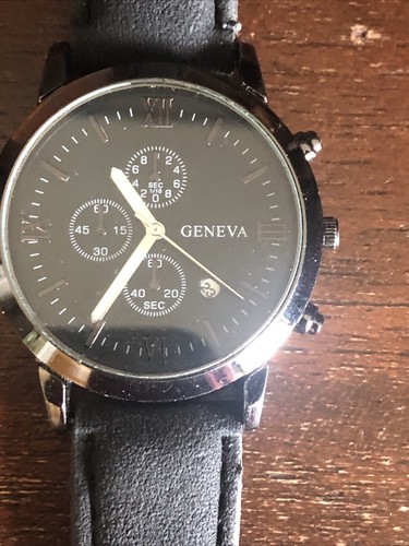 Geneva Chronograph Watch With Date Window | eBay