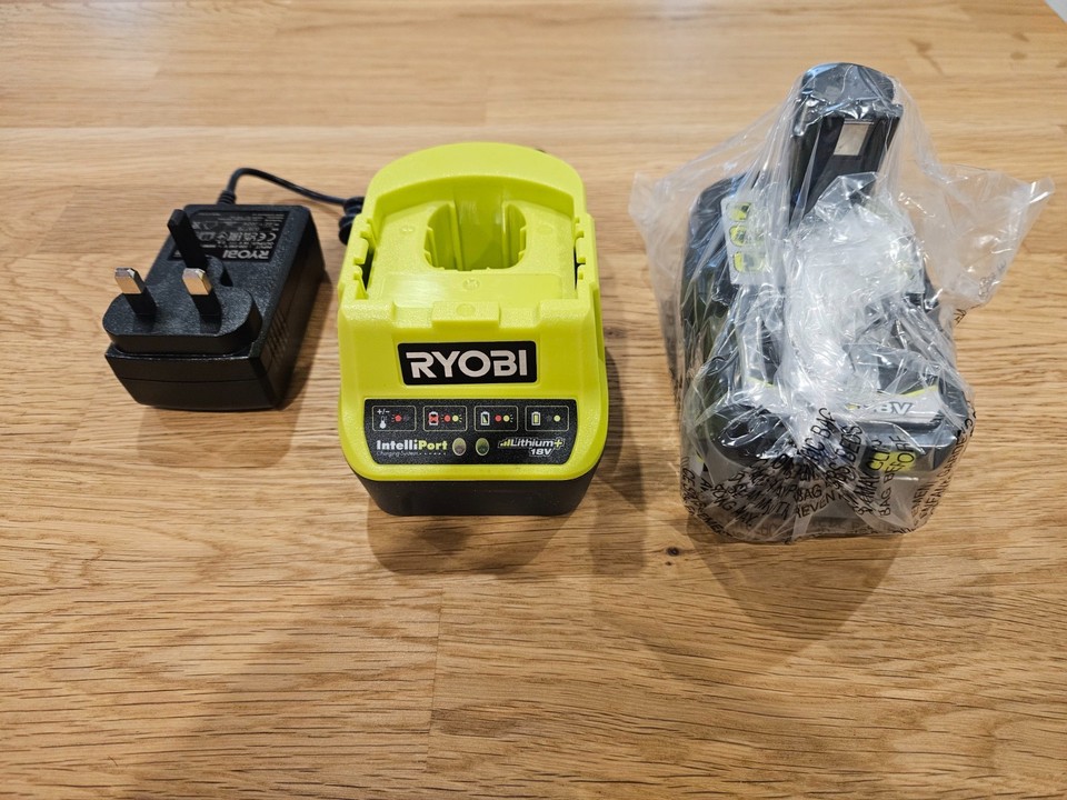 Ryobi One+ 4Ah Battery RB18L40 and Charger RC18120 18v *BRAND NEW ...