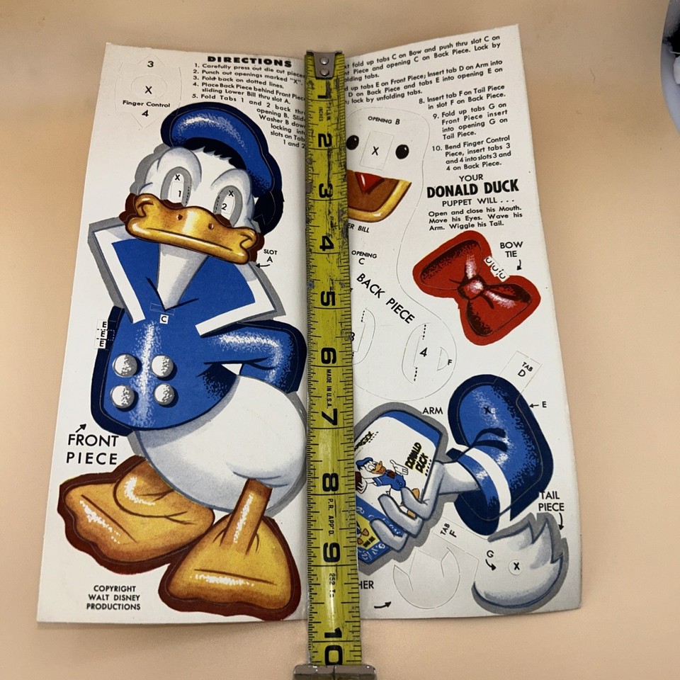 1950’s Donald Duck Bread Collectible Super Rare Advertising Piece! | eBay