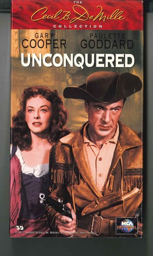 Vhs Movie Gary Cooper Unconquered 80344 Mca Universal /00300 | eBay