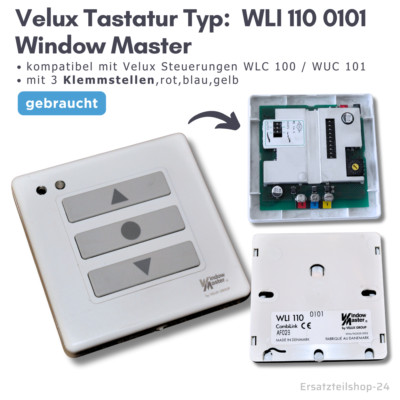 Velux WLI 110 0101 Window Master Bedientastatur für 1 Motor, gebraucht ...