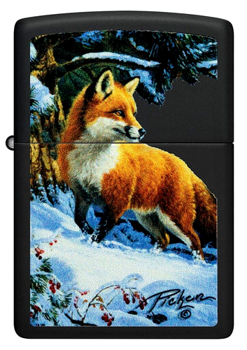 Zippo Windproof Snow Fox Lighter Designed by Linda Picken 48596, New In ...