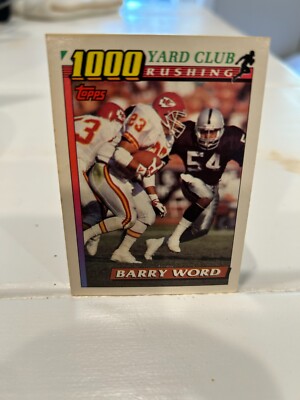 1991 Topps - 1000 Yard Club #16 Barry Word | eBay