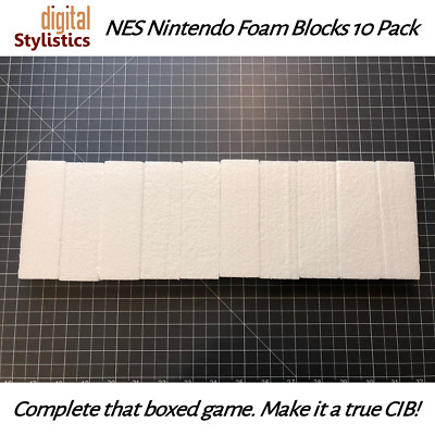 Foam Block Inserts for NES Nintendo boxed games - 10 foam blocks | eBay