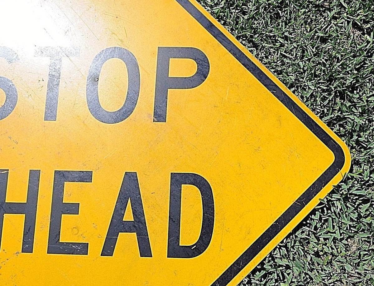 Stop Sign Ahead Sign Code