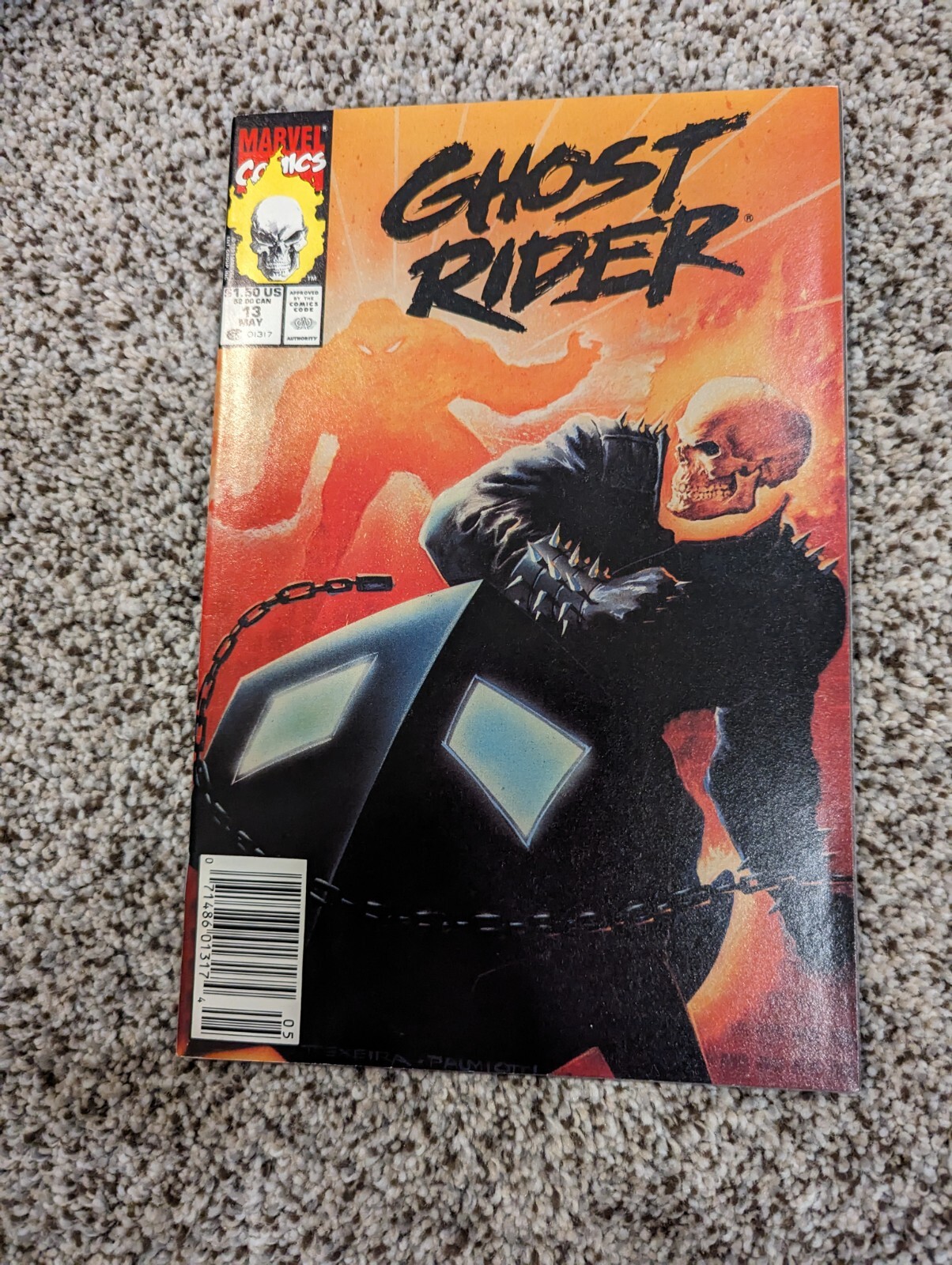 GHOST RIDER #13 (1991) Marvel Comic 'Newsstand' VF/NM | eBay