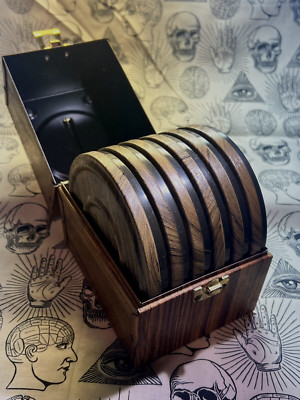 Six Vintage 5" 8mm Compco Metal CHICAGO Film Reels Metal Wood Grain ...