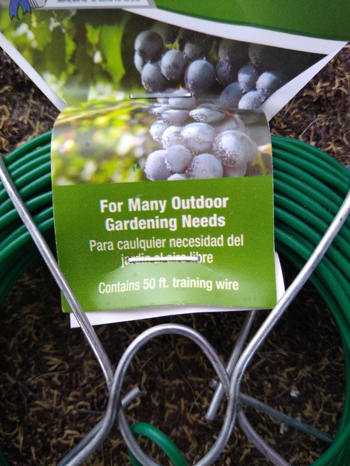 Garden Tie Plastic Covered Wire Plant Support 50ft Garden Bendable ...