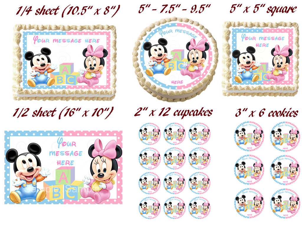 Baby Mickey Mouse Cake Toppers