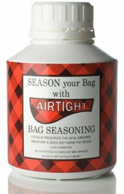 Airtight Pipe Bag Bagpipe Seasoning 250ml for skin bags sheep goat hide ...