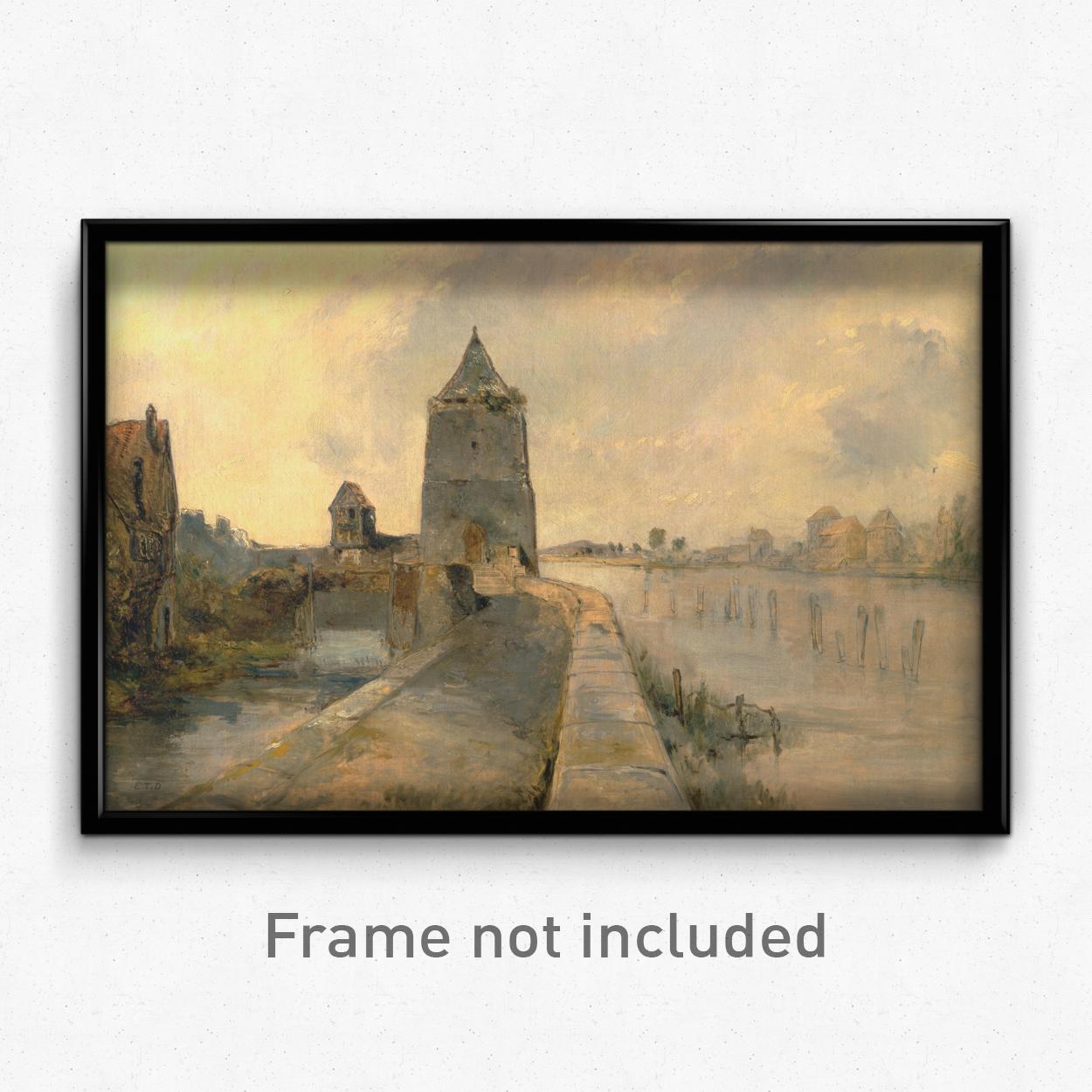 Rev. Edward Thomas Daniell - The Rhine at Constance (Konstanz-am-Rhein ...