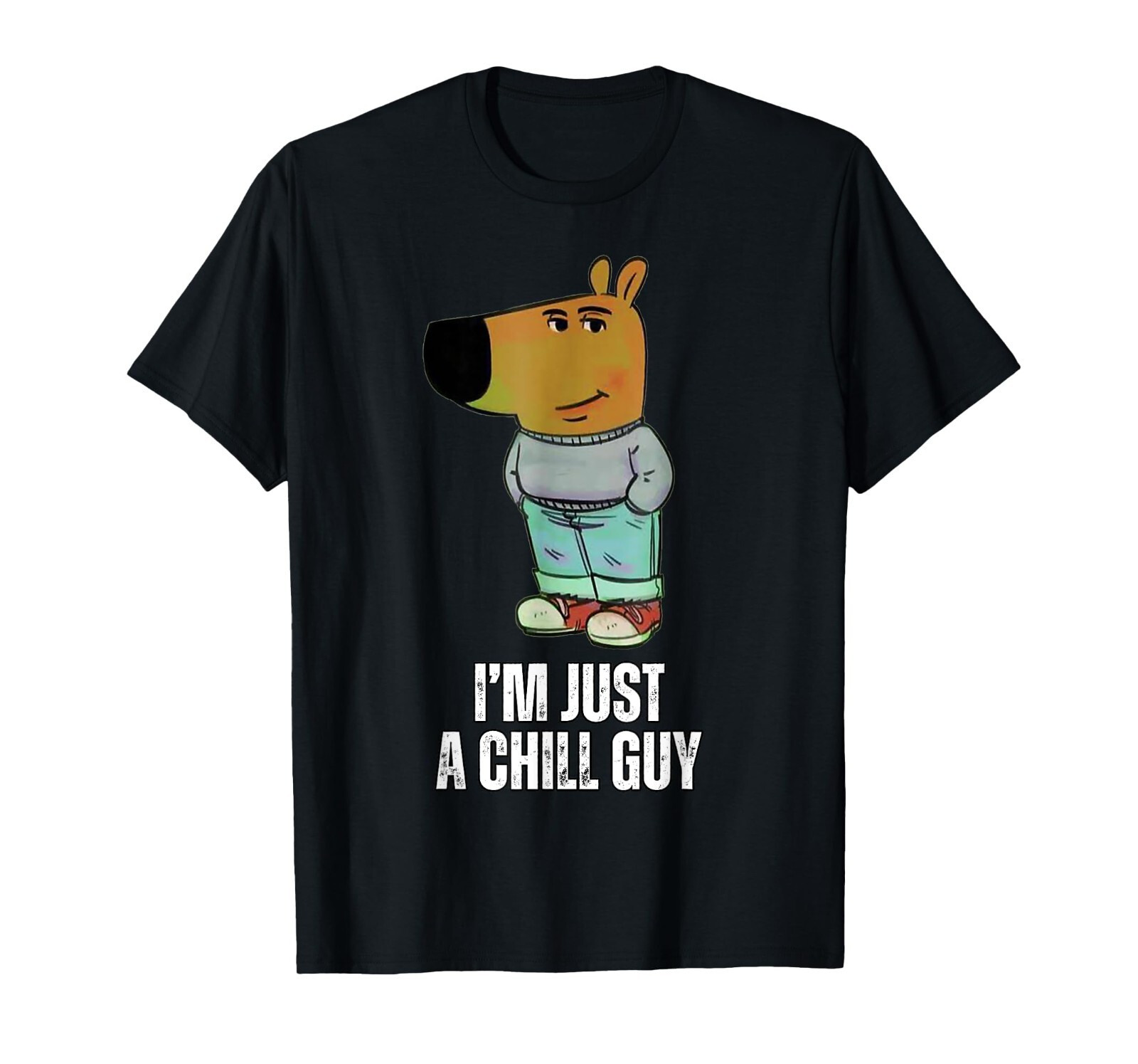I'm Just A Chill Guy Funny Meme Chillguy coin Black T… - Gem