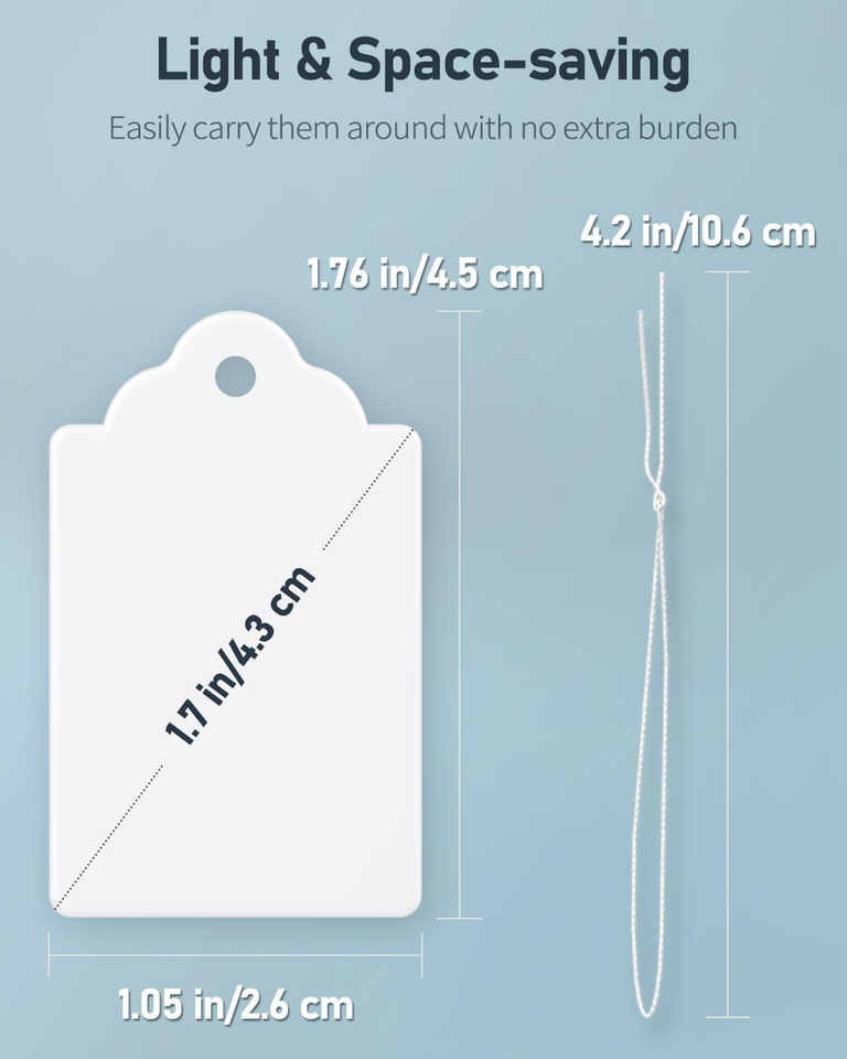 200 Pcs Price Tags 1.8 Inch Writable Price Labels White Price Display ...