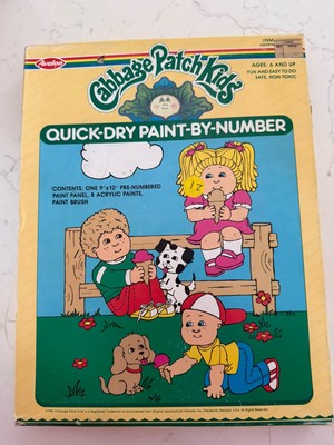 Vintage Cabbage Patch Kids Quick -Dry Paint-By-Number Set | eBay